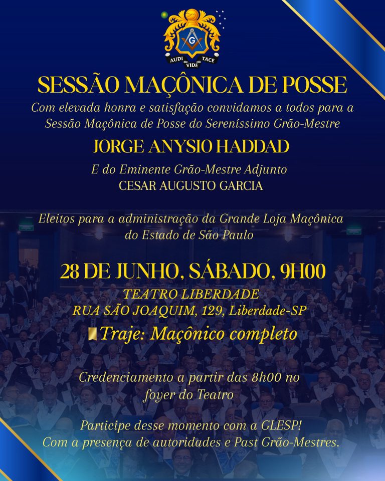 Convite sessão de posse - GLESP